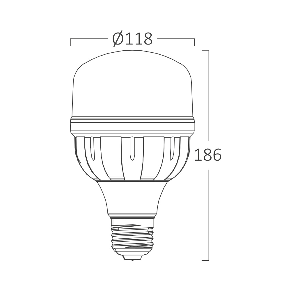 BRY-ADVANCE-50W-E27-T120-3000K-LED BULB
